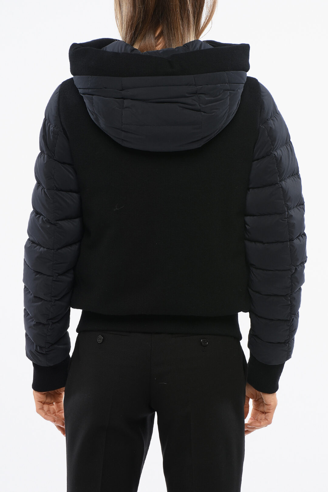 Moorer Nylon Puffer FLAVIA with Knit Inserts women - Glamood Outlet