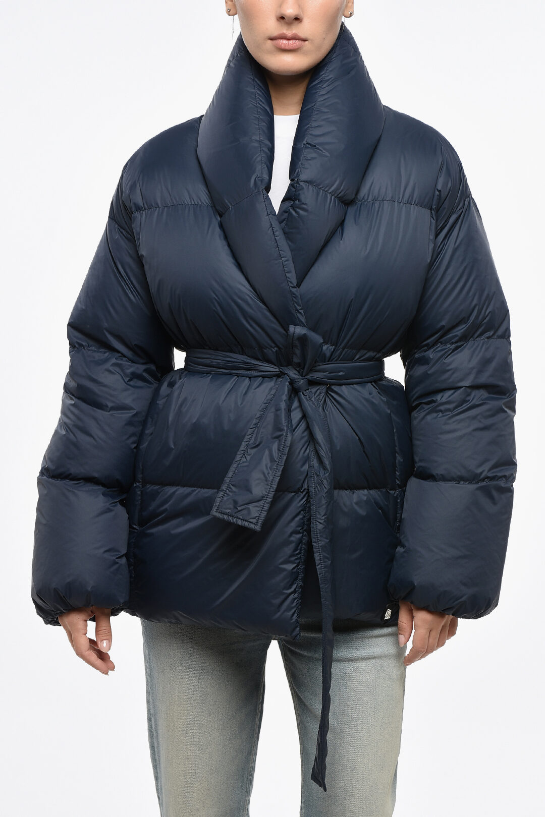 Bacon Nylon Puffer Jacket DADA with Wrap Design women - Glamood Outlet
