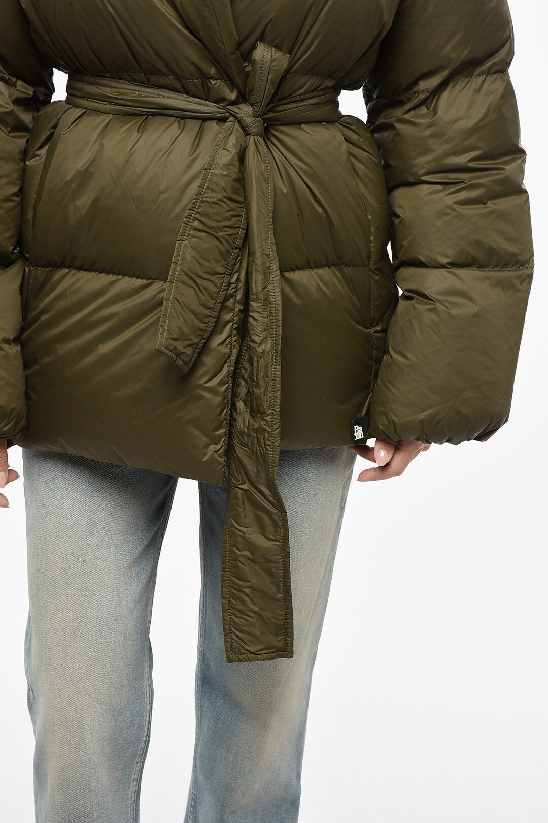 Bacon Nylon Puffer Jacket DADA with Wrap Design women - Glamood Outlet