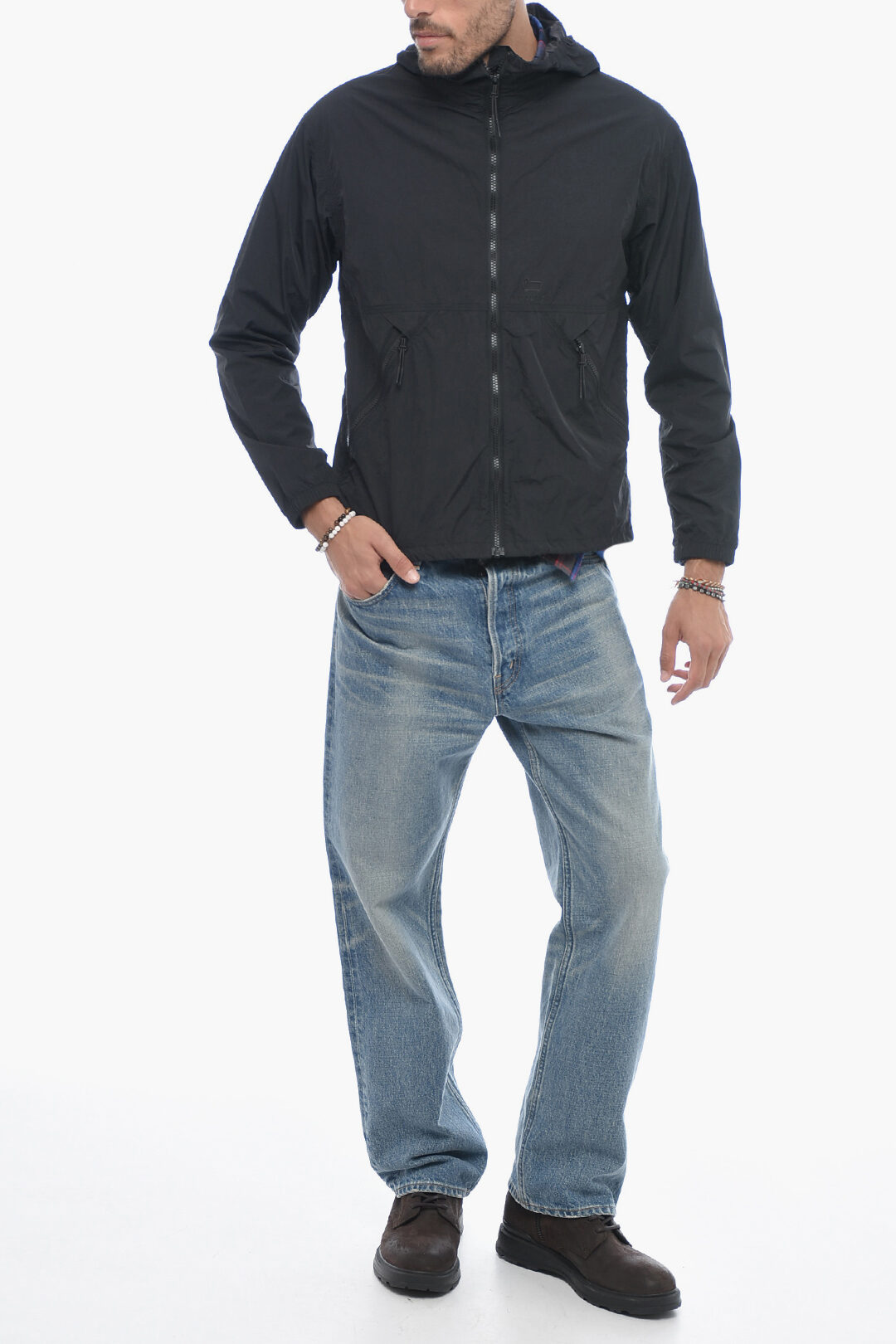 Woolrich Nylon RANCH Windbreaker Jacket with Hood herren - Glamood Outlet