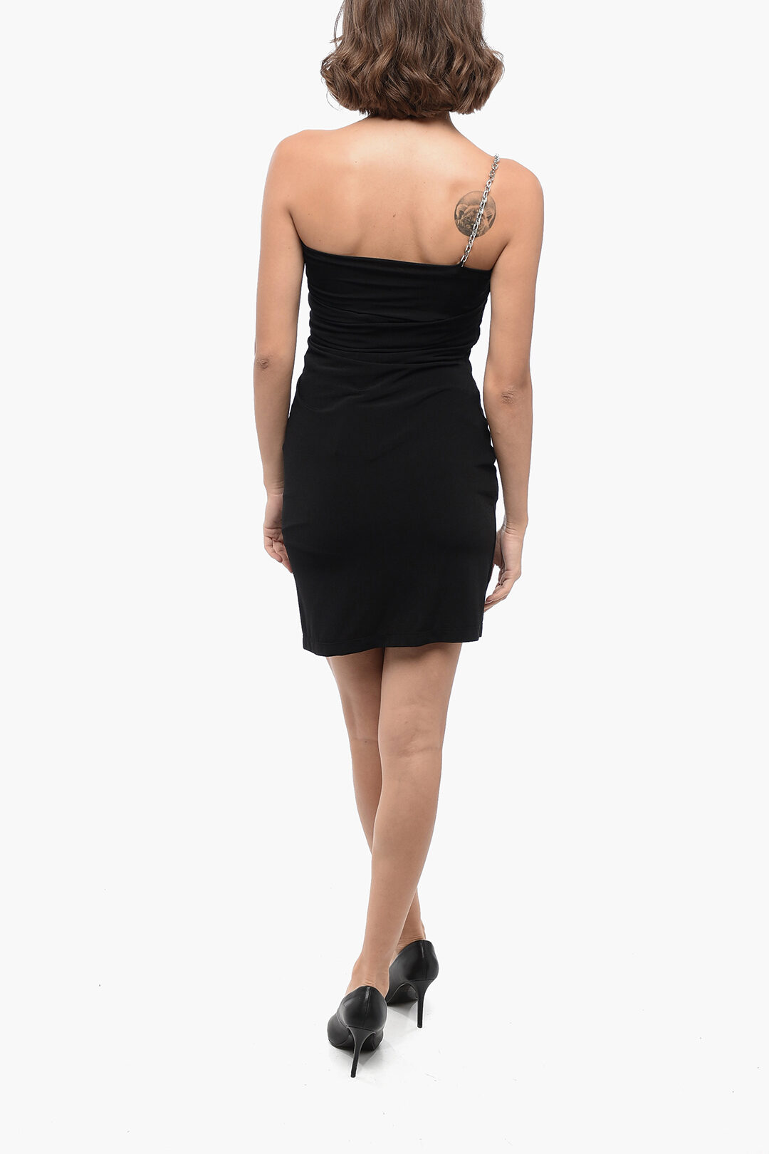 Givenchy One-Shoulder Draped Dress with Chain Detail women - Glamood Outlet