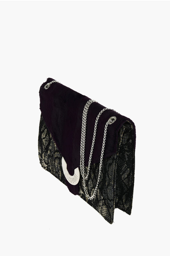 Just Cavalli OTB Leather Details Bag with chain shoulder women ...