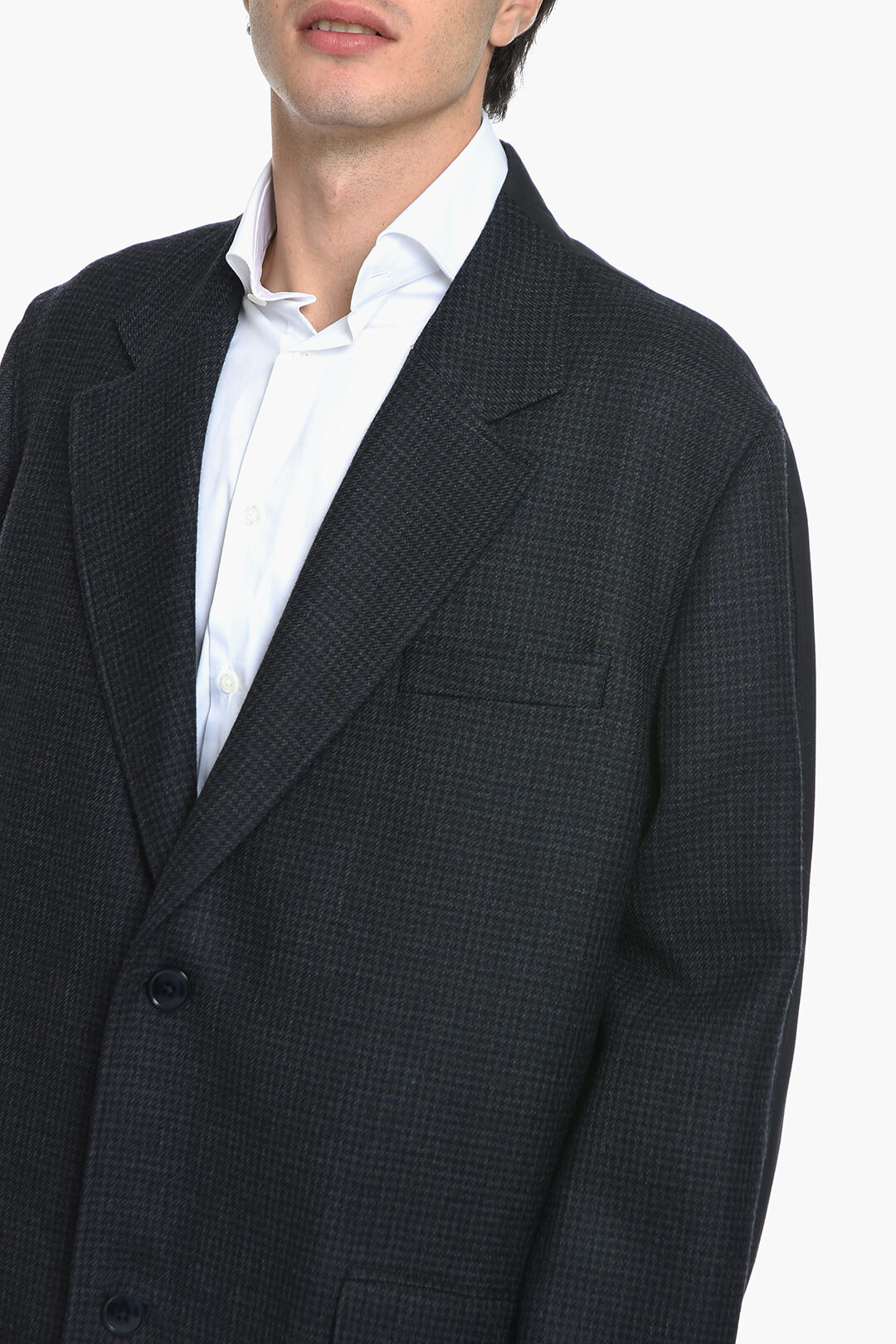 Martine Rose Oversized Coat with Herringbone Pattern men - Glamood Outlet