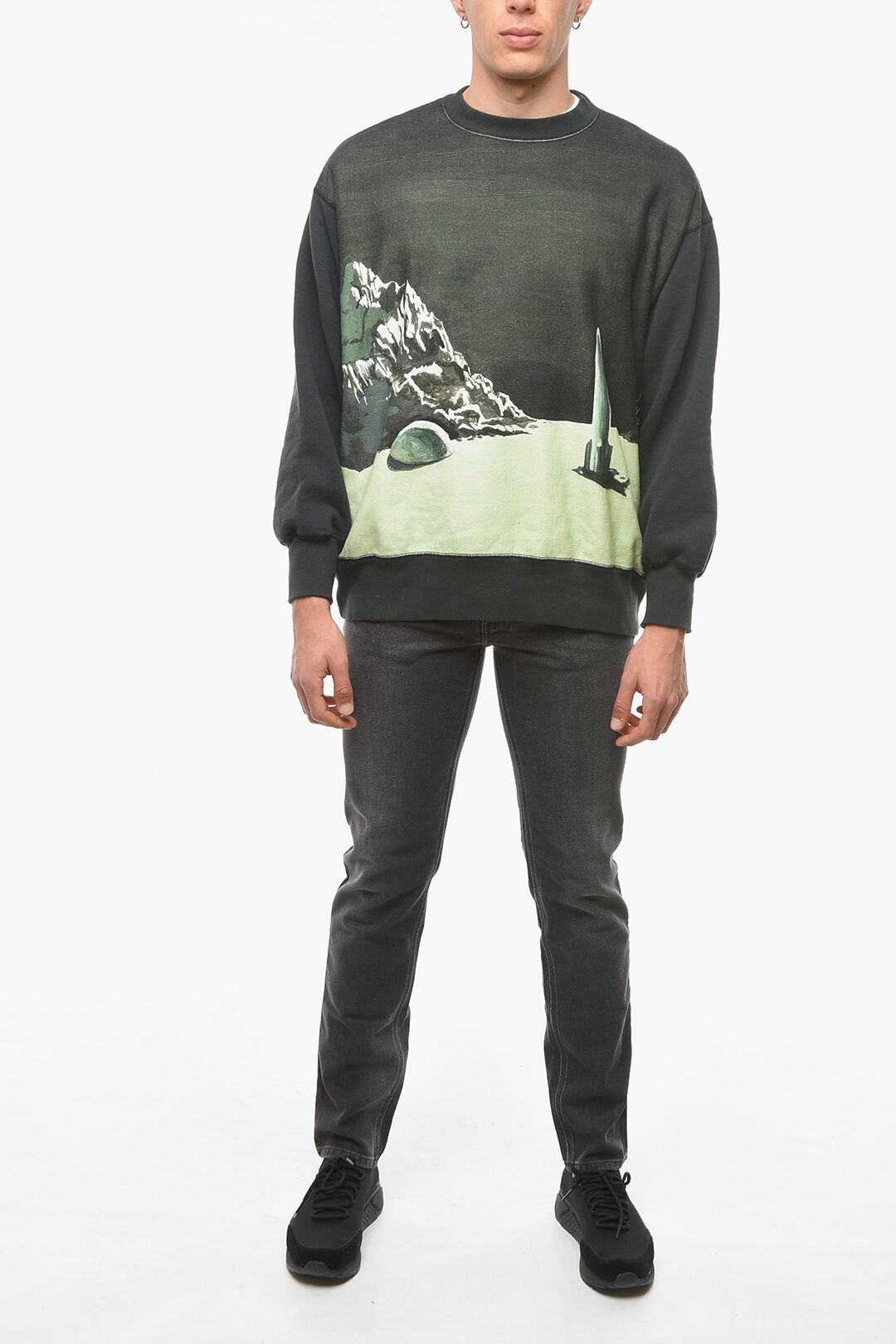 Undercover Oversized Crew-neck Sweatshirt with Graphic Print men ...