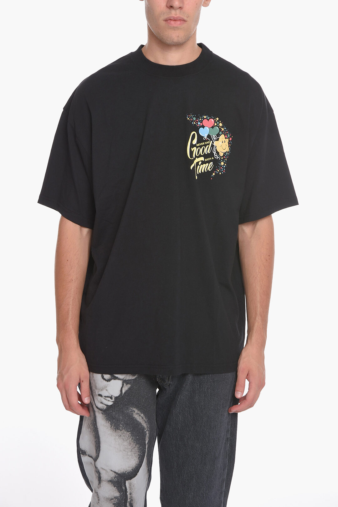 Martine Rose Oversized Crew-neck T-Shirt with Front Print men - Glamood ...
