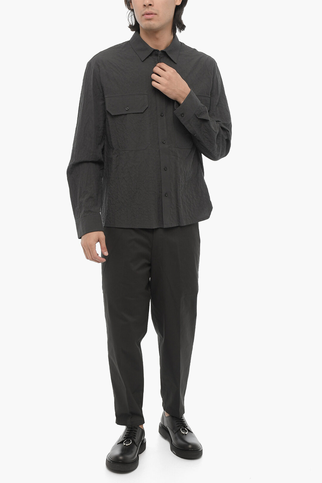Neil Barrett Oversized Fit Shirt with Double Breast Pockets men ...