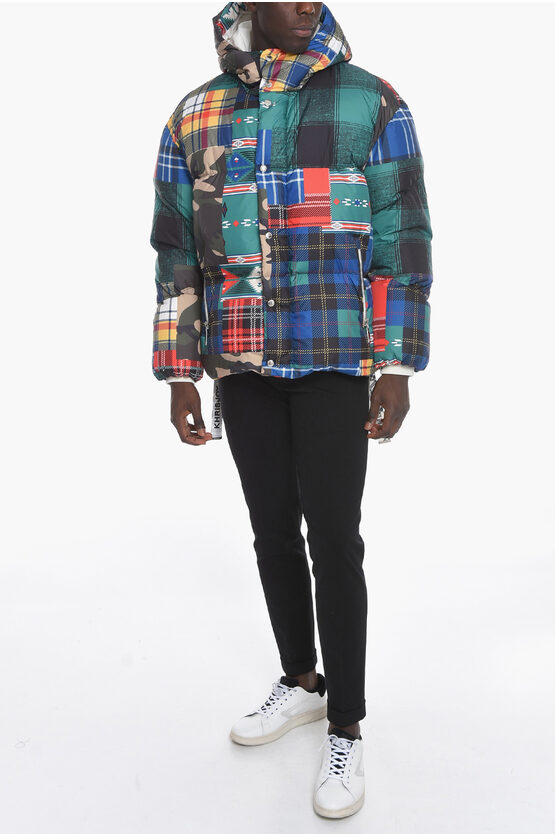 Khrisjoy Oversized Puffer Jacket with All-over Multipattern men ...