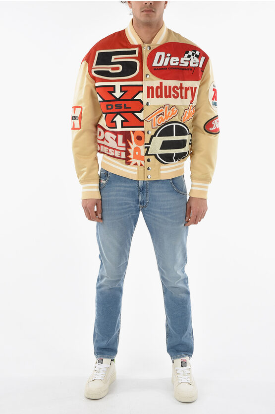 Diesel Padded J-BULC Bomber Jacket with All Over Patches men - Glamood ...