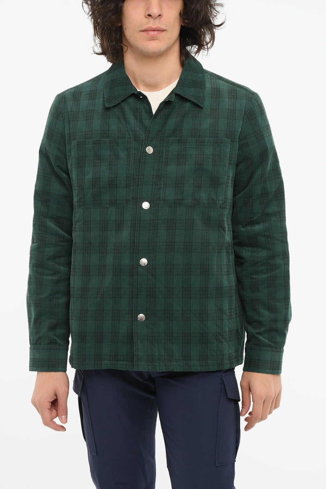 A.P.C. Padded MARCO Overshirt with Check Pattern men - Glamood Outlet