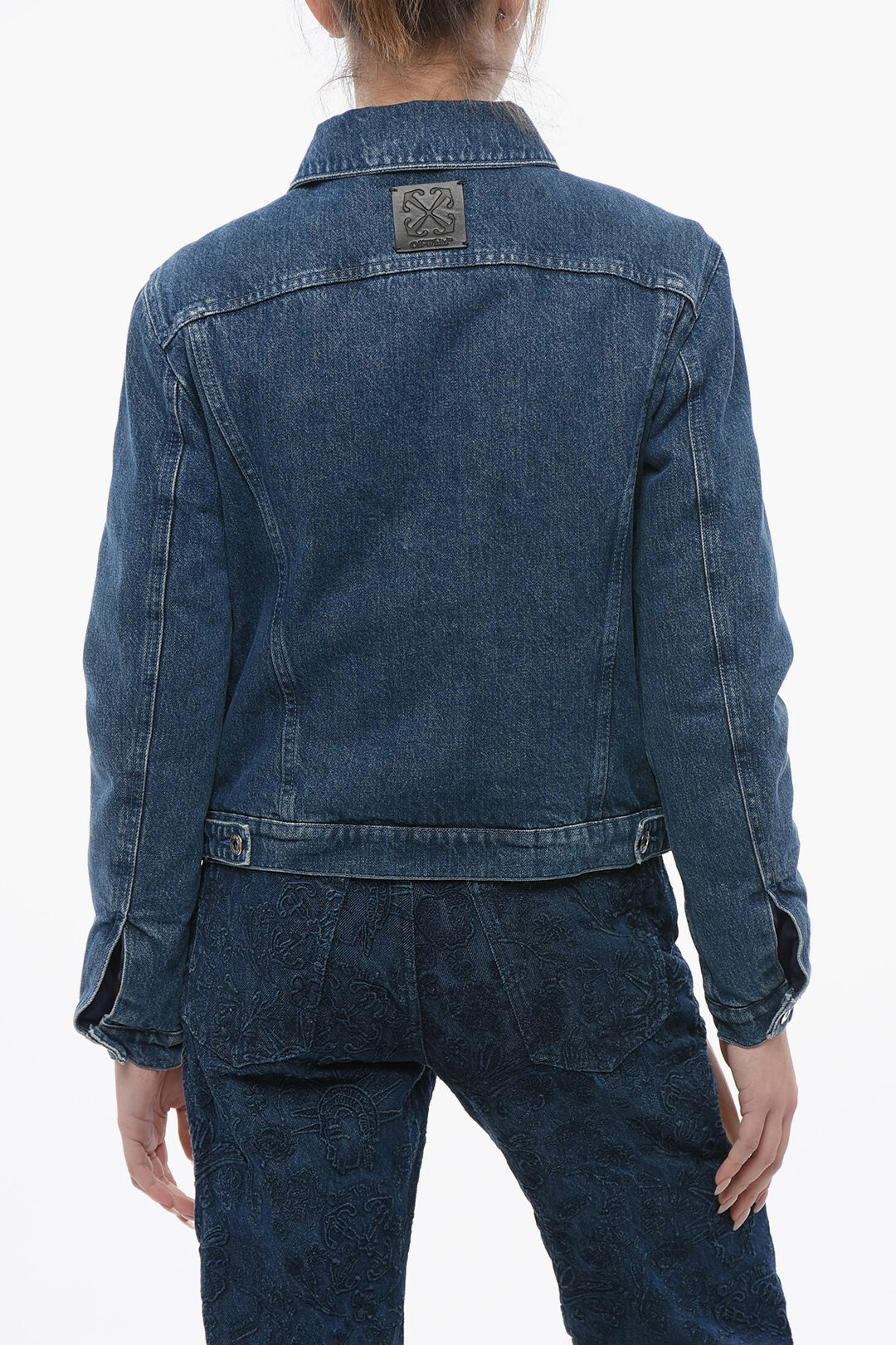 Off-White Padded ROUND PKT Denim Jacket women - Glamood Outlet