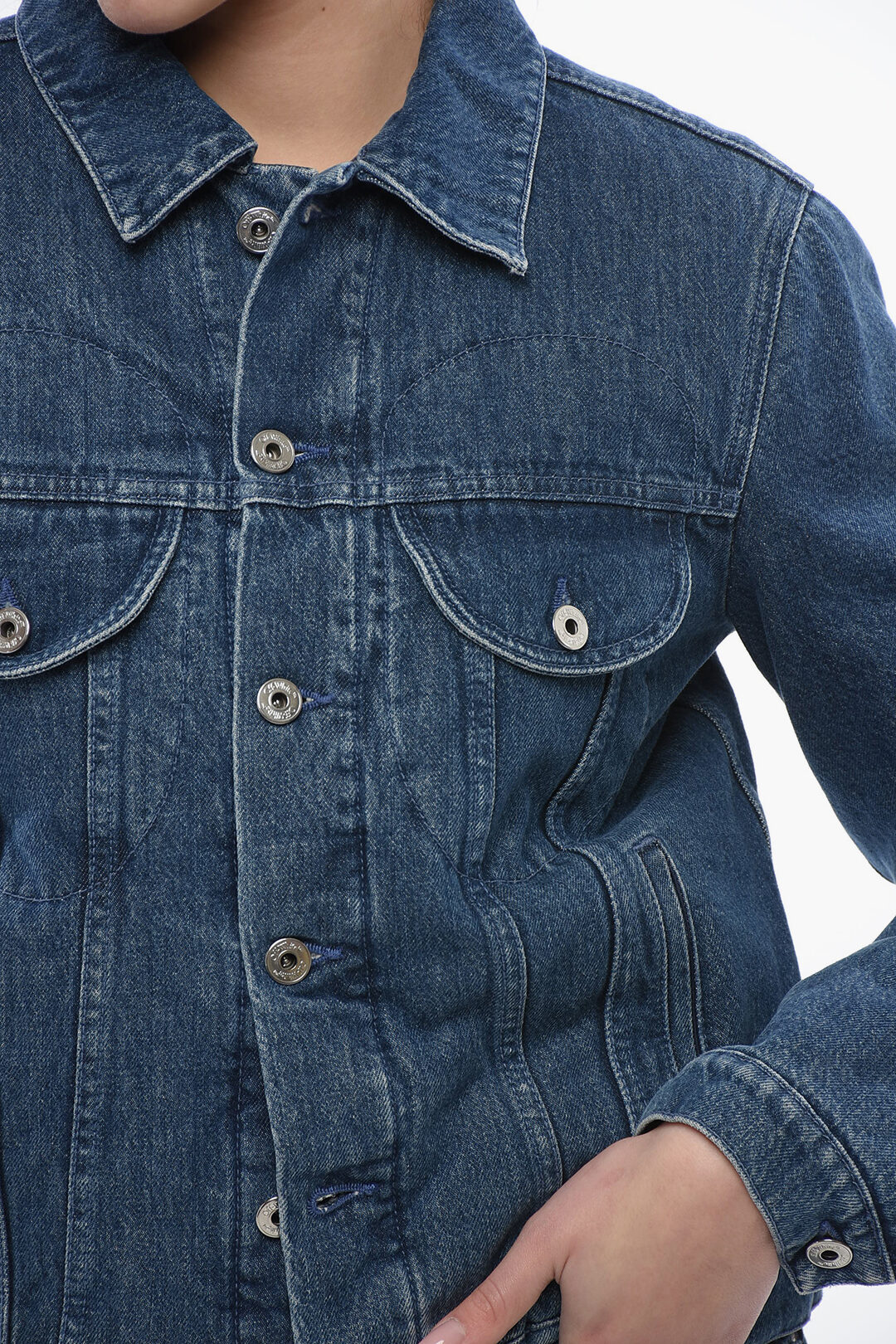 Off-White Padded ROUND PKT Denim Jacket women - Glamood Outlet