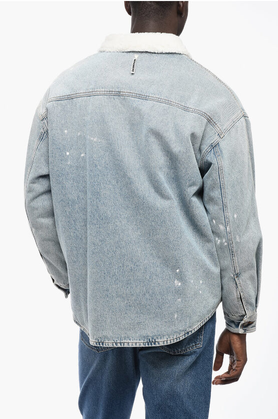 Darkpark Paint-Splatter Denim Jacket with Shirling Lining men - Glamood ...