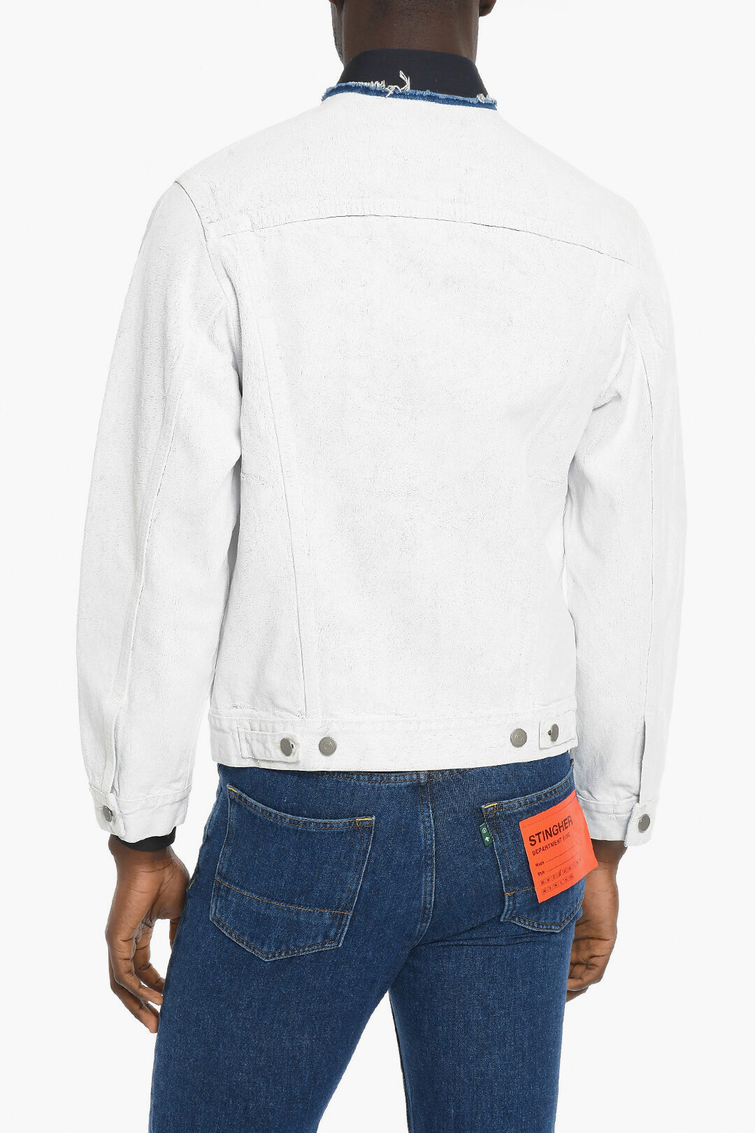 Maison Margiela Painted Denim Crew Neck Jacket men - Glamood Outlet
