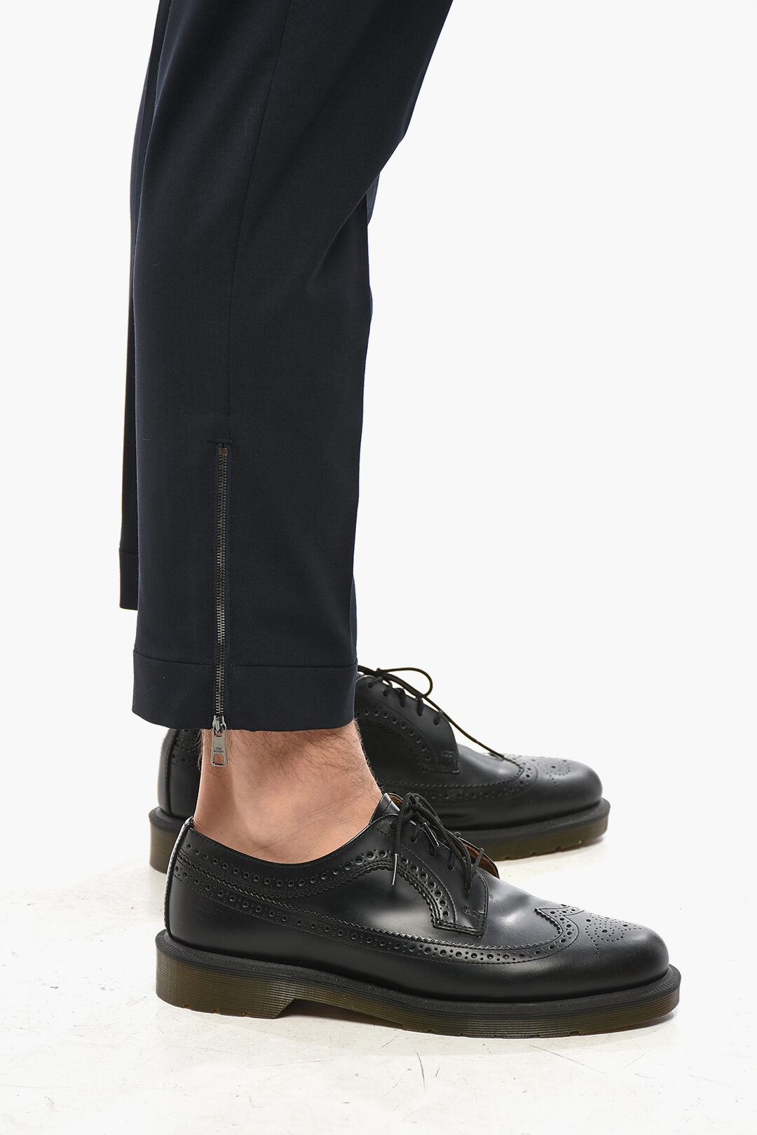 Neil Barrett Pantaloni JAMIE Slim con Zip sul Fondo uomo - Glamood Outlet