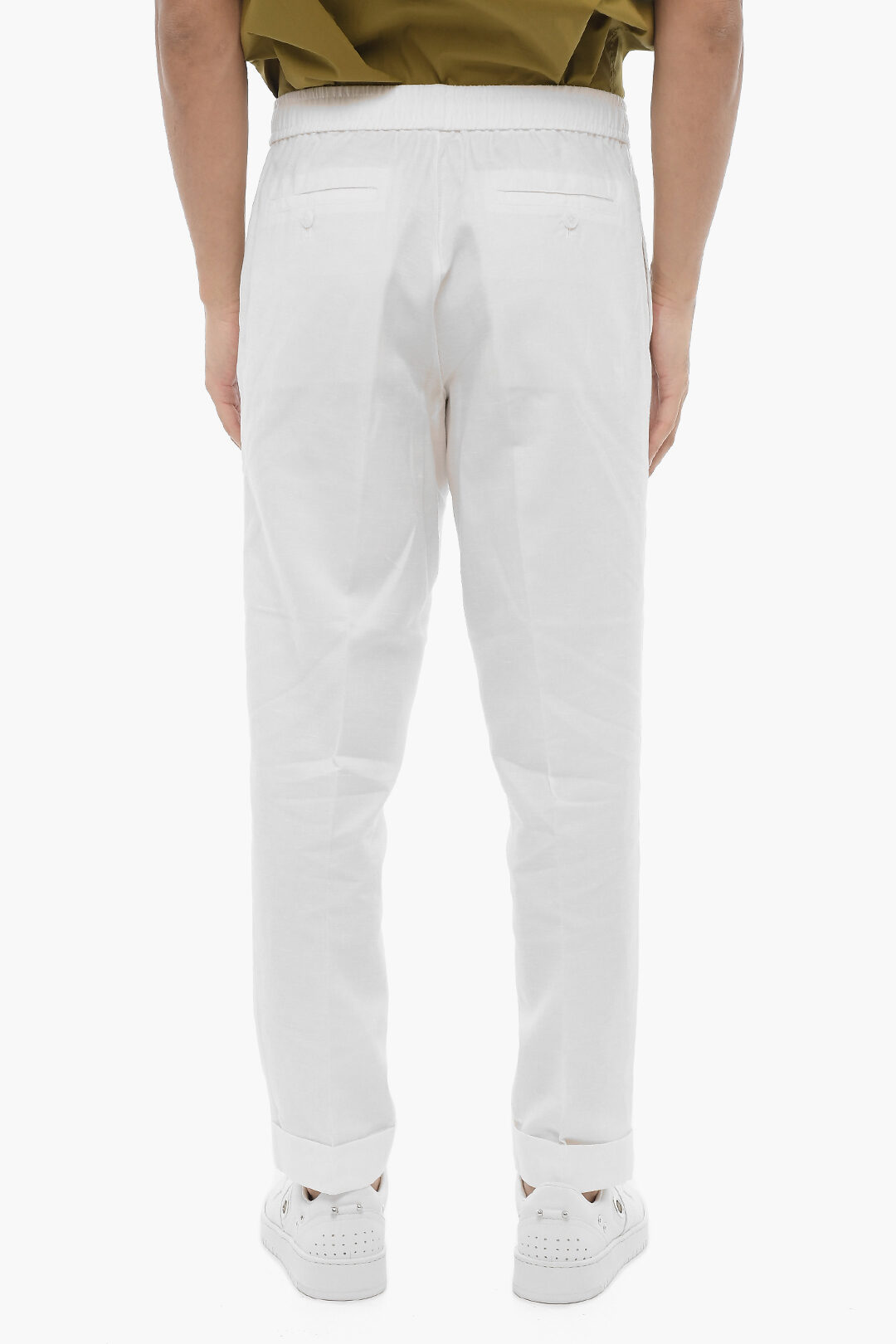 Neil Barrett Pantaloni REM Slim Fit con Elastico in Vita uomo - Glamood ...