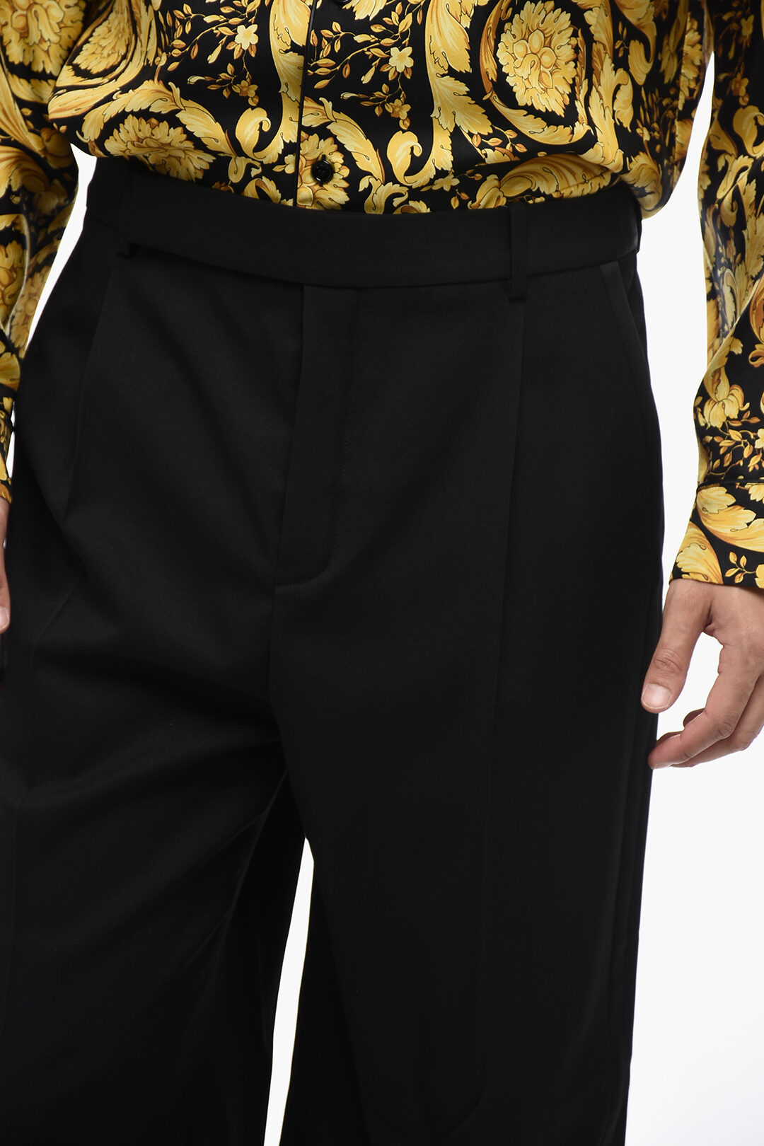 Saint Laurent Pants SMOKING with Side Satin Band men - Glamood Outlet