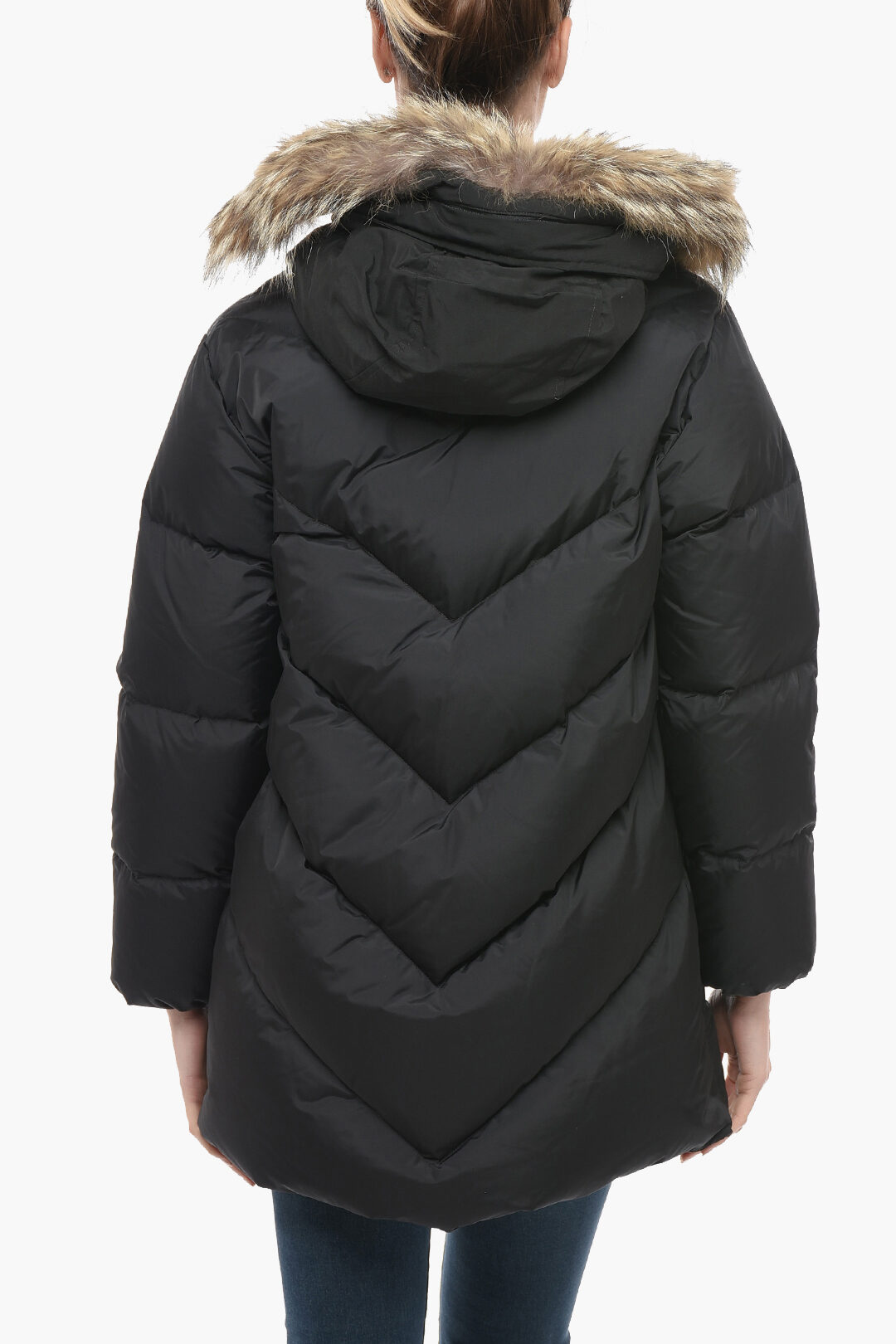 Woolrich Parka LOGO With Fur Hood women - Glamood Outlet