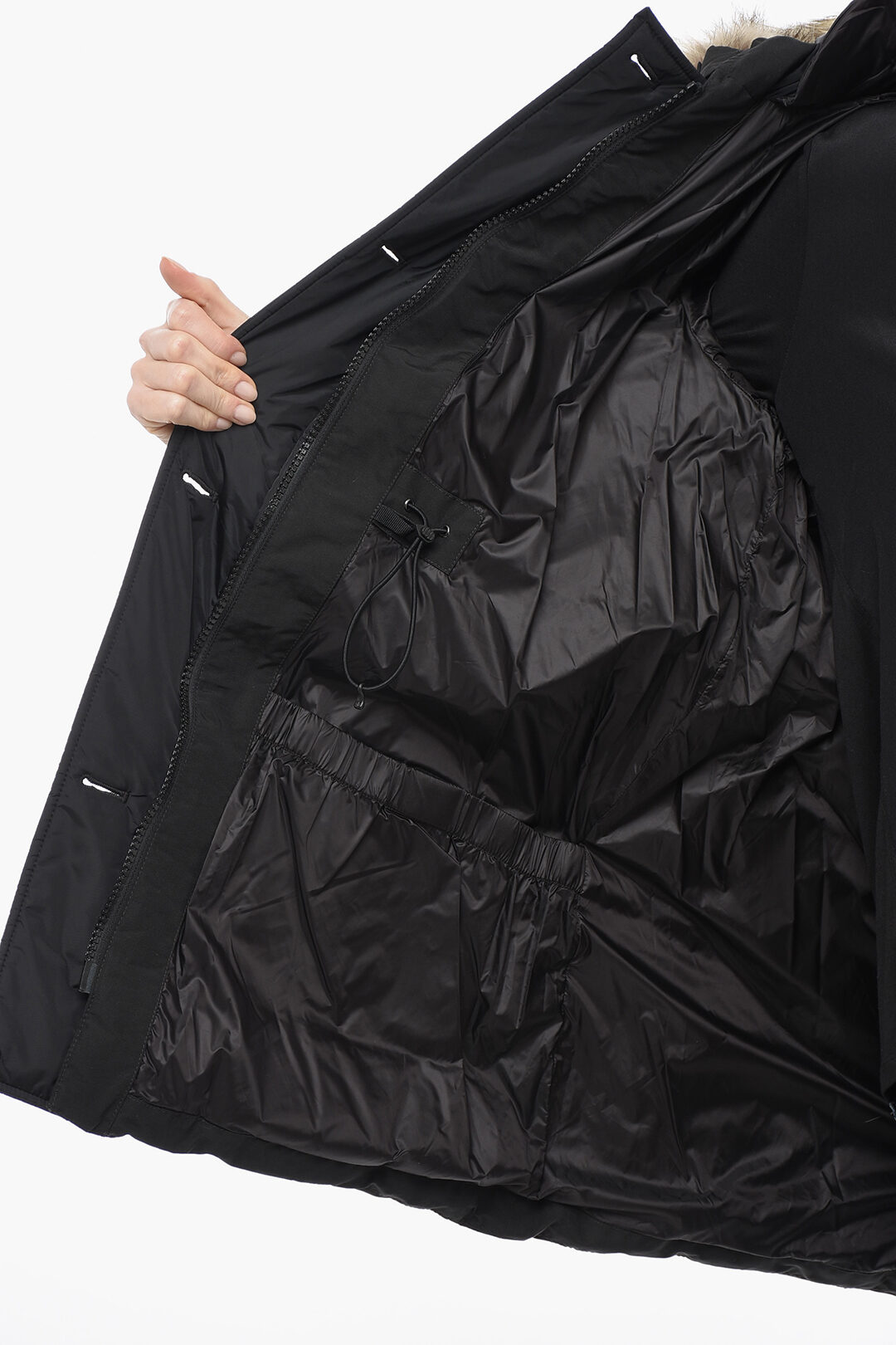 Woolrich Parka LOGO With Fur Hood women - Glamood Outlet