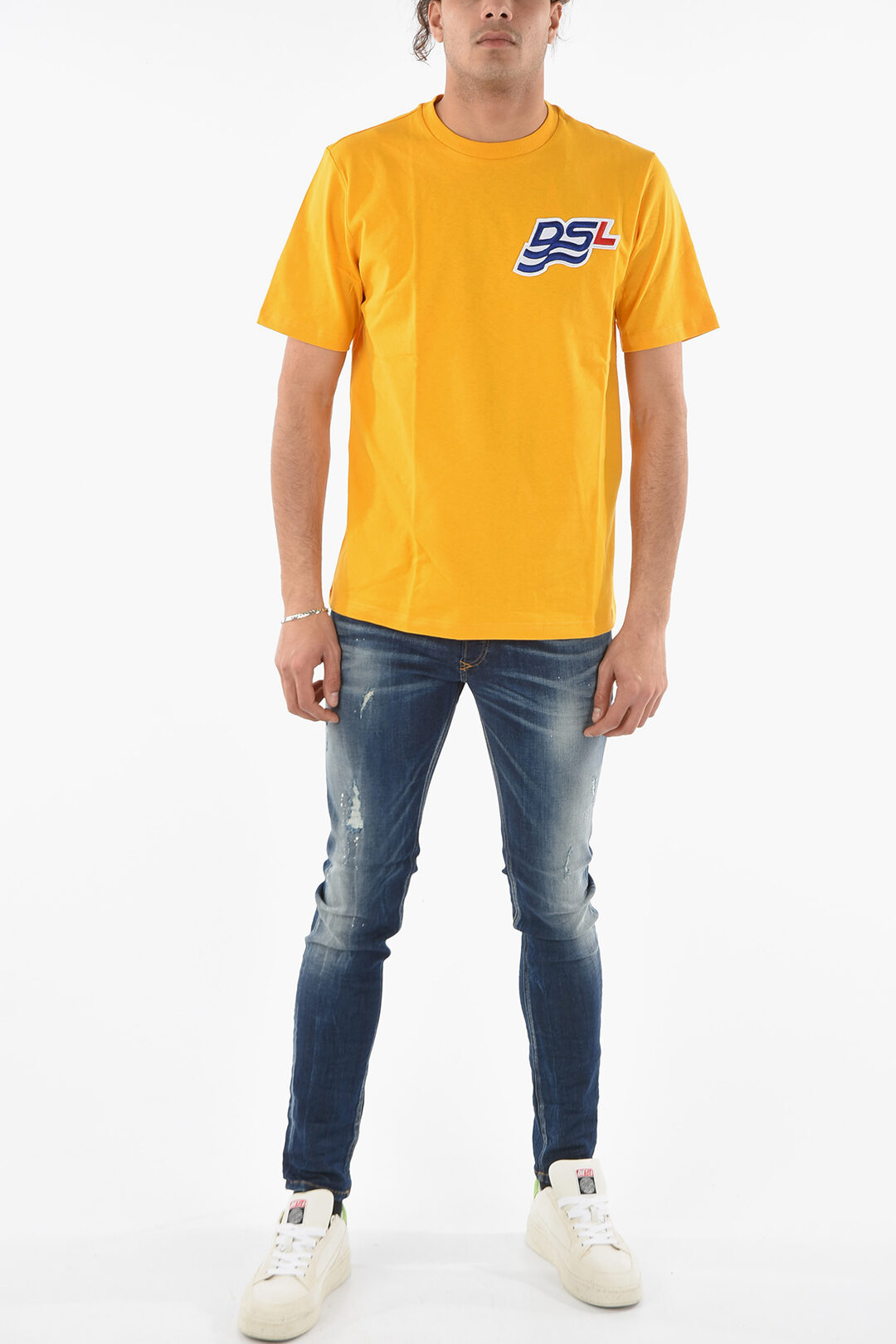 Diesel Patch Logo T-JUST-B83 Crew-Neck T-shirt men - Glamood Outlet