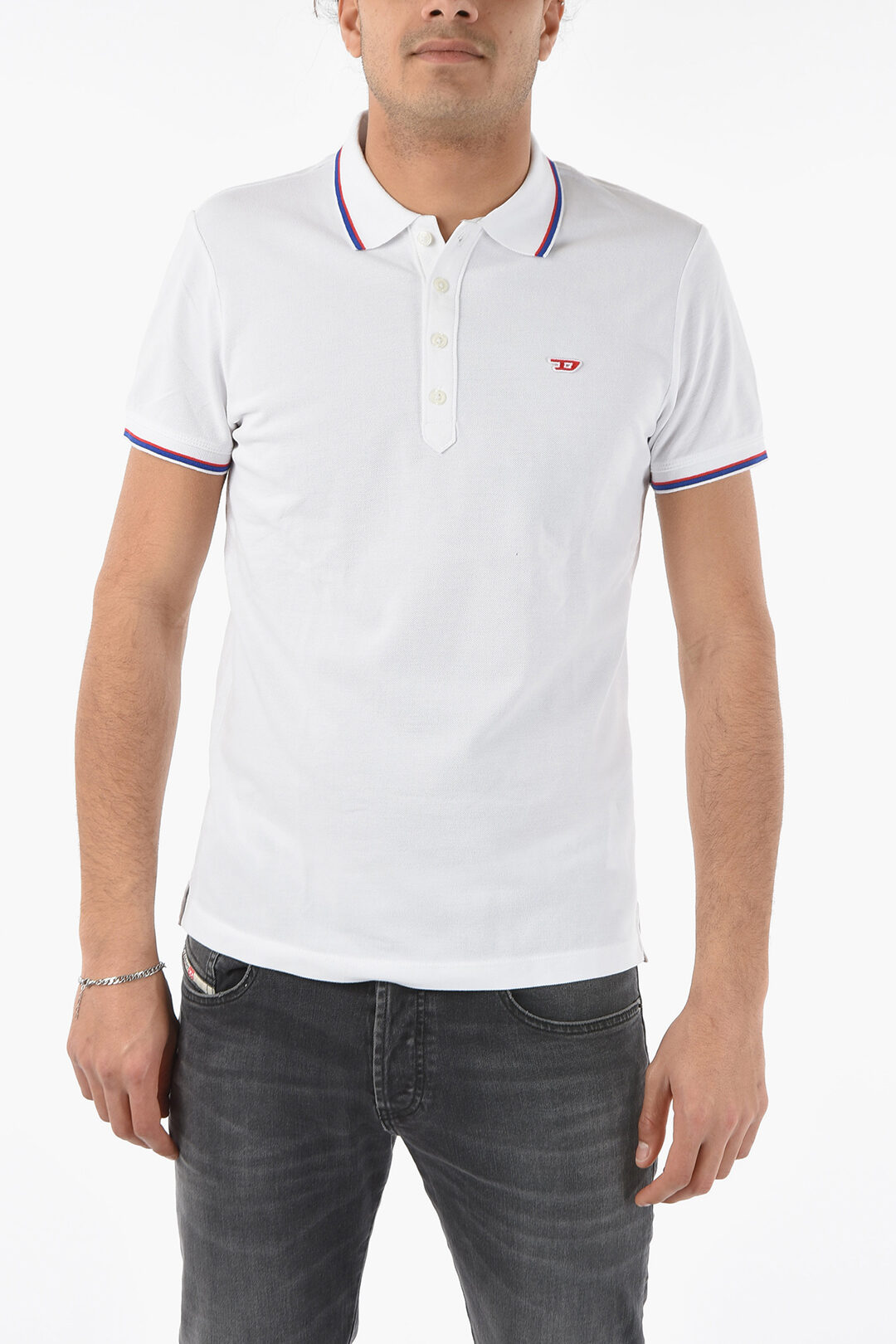 Diesel Patch LogoT-RANDY-NEW 3-Buttons Polo Shirt men - Glamood Outlet
