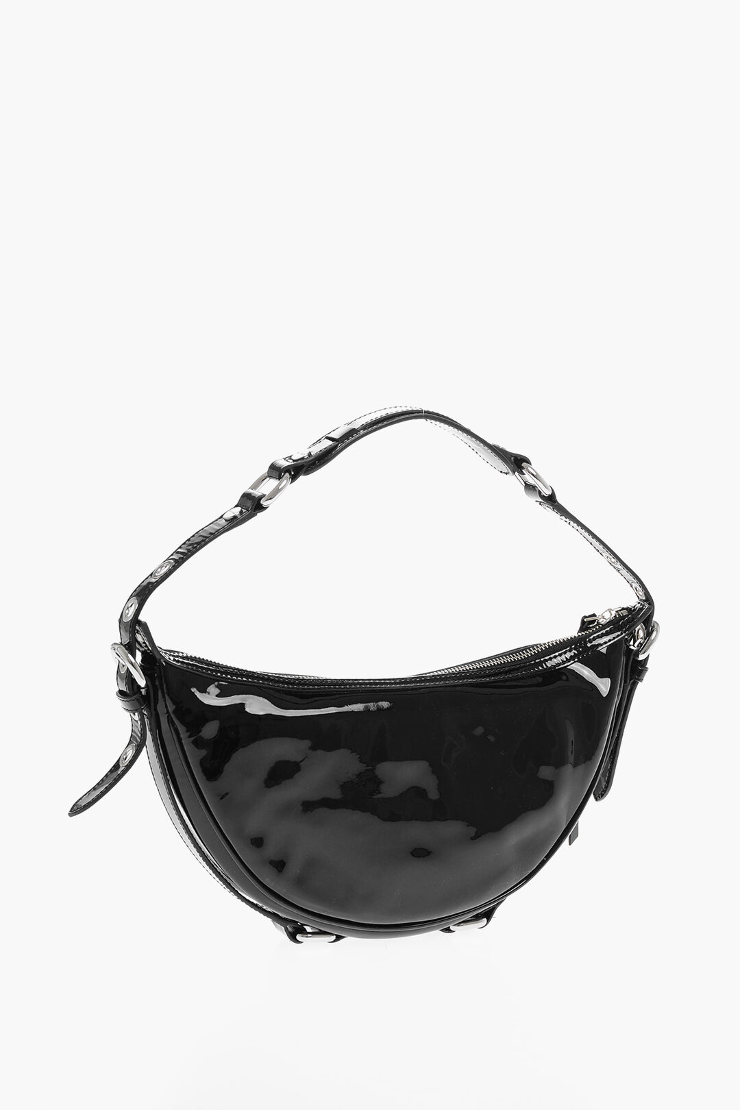 By Far Patent Leather GIB Shoulder Bag with Studs Details women ...