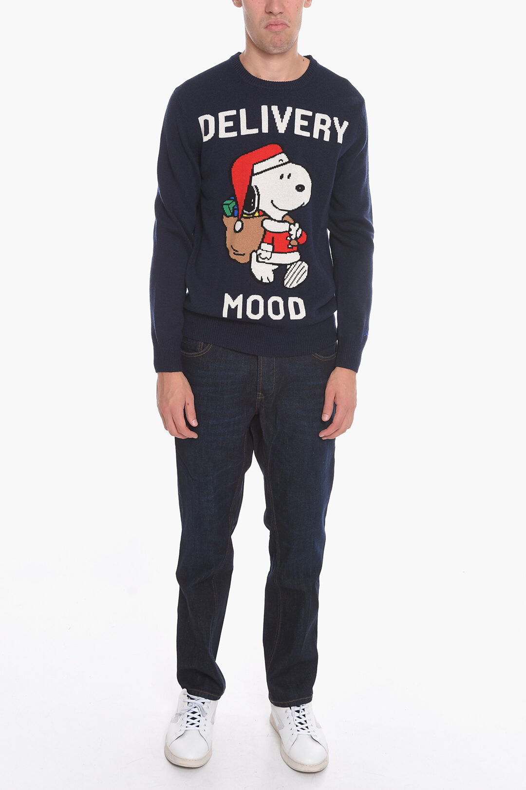 MC2 Saint Barth PEANUTS Crew-Neck SNOOPY Sweater with Maxi Embroidery ...