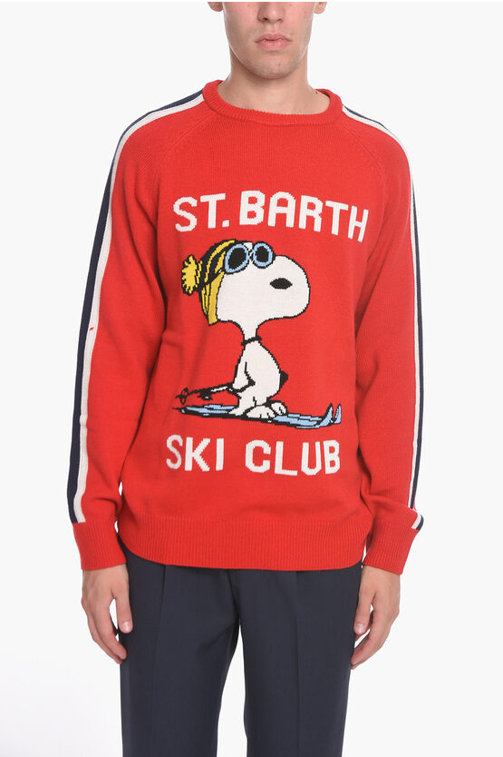 MC2 Saint Barth PEANUTS Crew-Neck SNOOPY Sweater with Maxi Embroidery ...