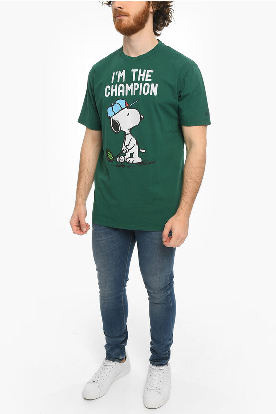 MC2 Saint Barth PEANUTS Snoopy Printed Crew-neck T-Shirt men - Glamood ...