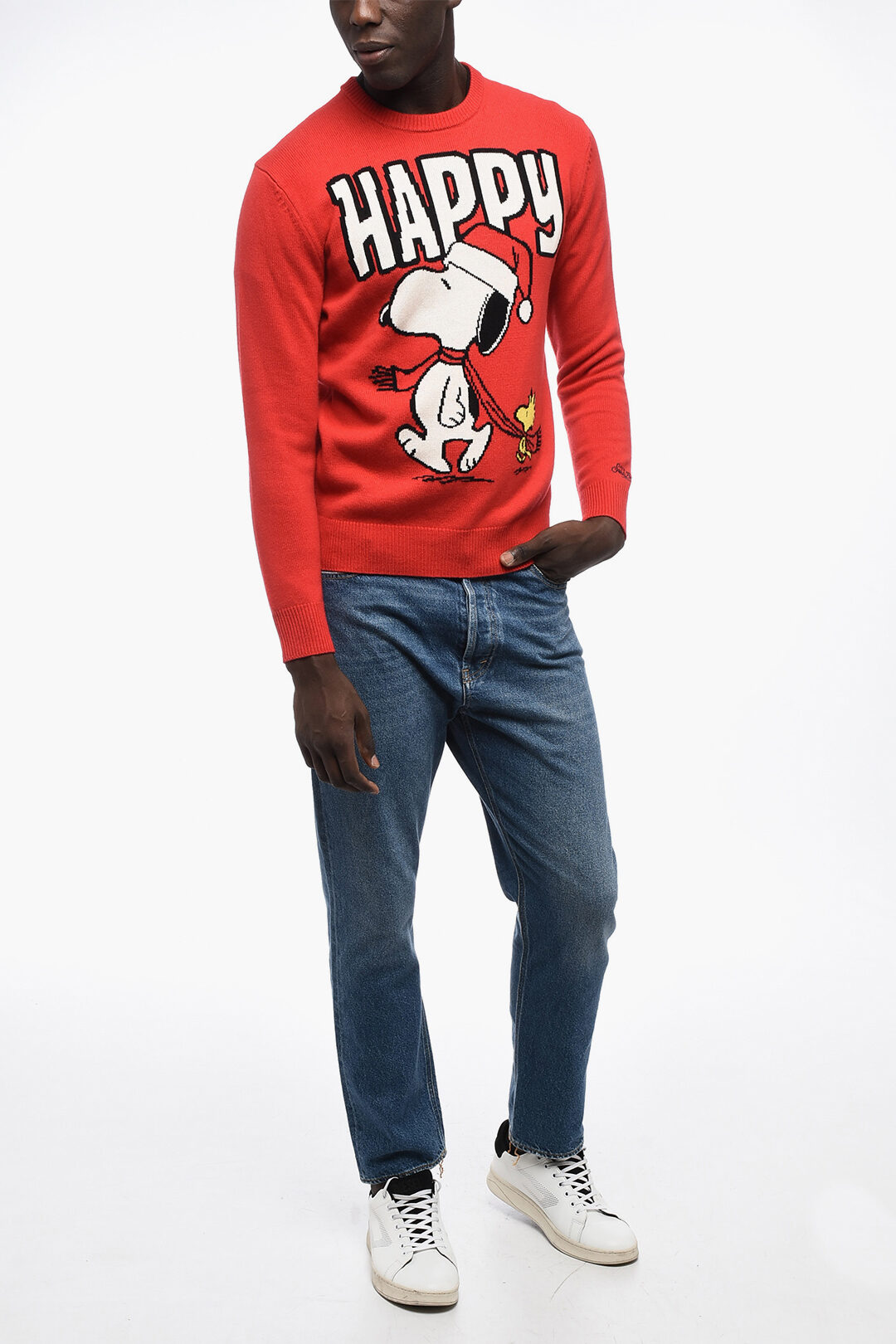 MC2 Saint Barth PEANUTS Wool Blend Crew-neck Sweater with Embroidery ...