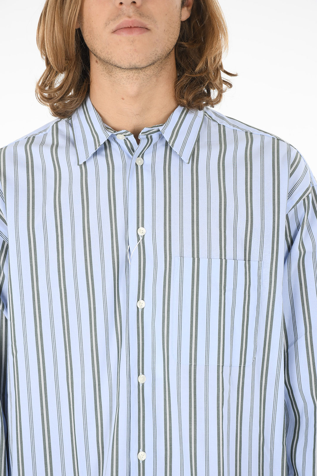 Samsoe Samsoe Pencil Striped LUAN J Classic Collar Shirt men - Glamood ...