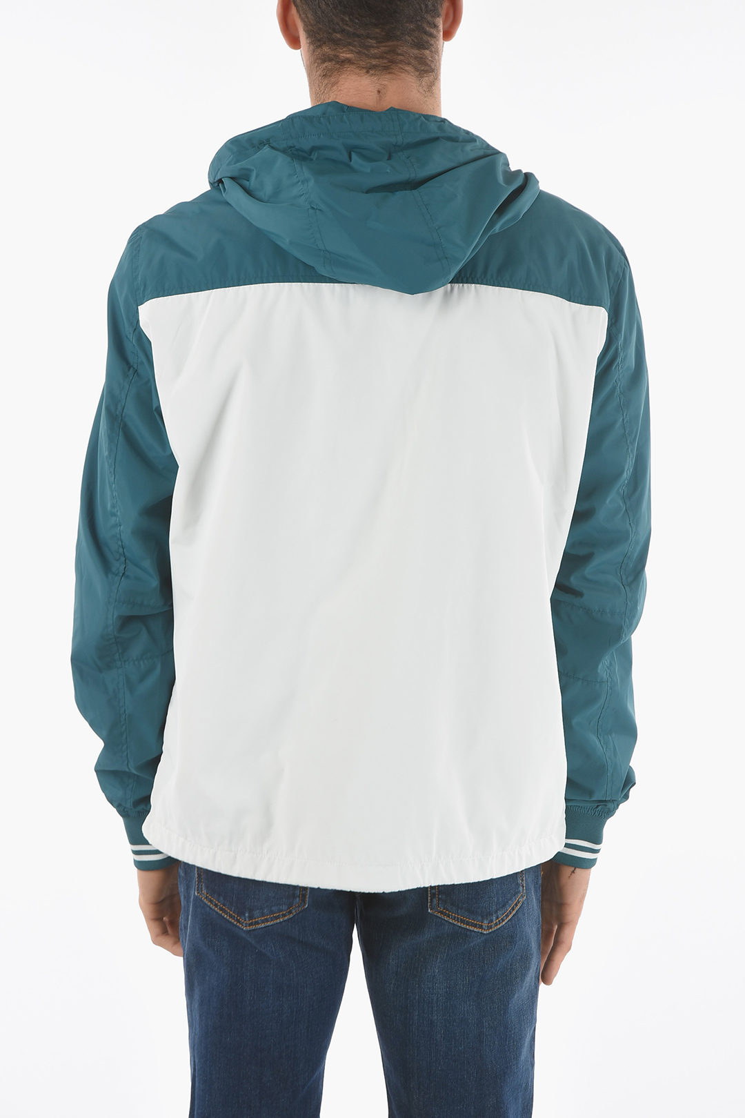 Woolrich PENN-RICH Two-Tone Hooded Windbreaker men - Glamood Outlet