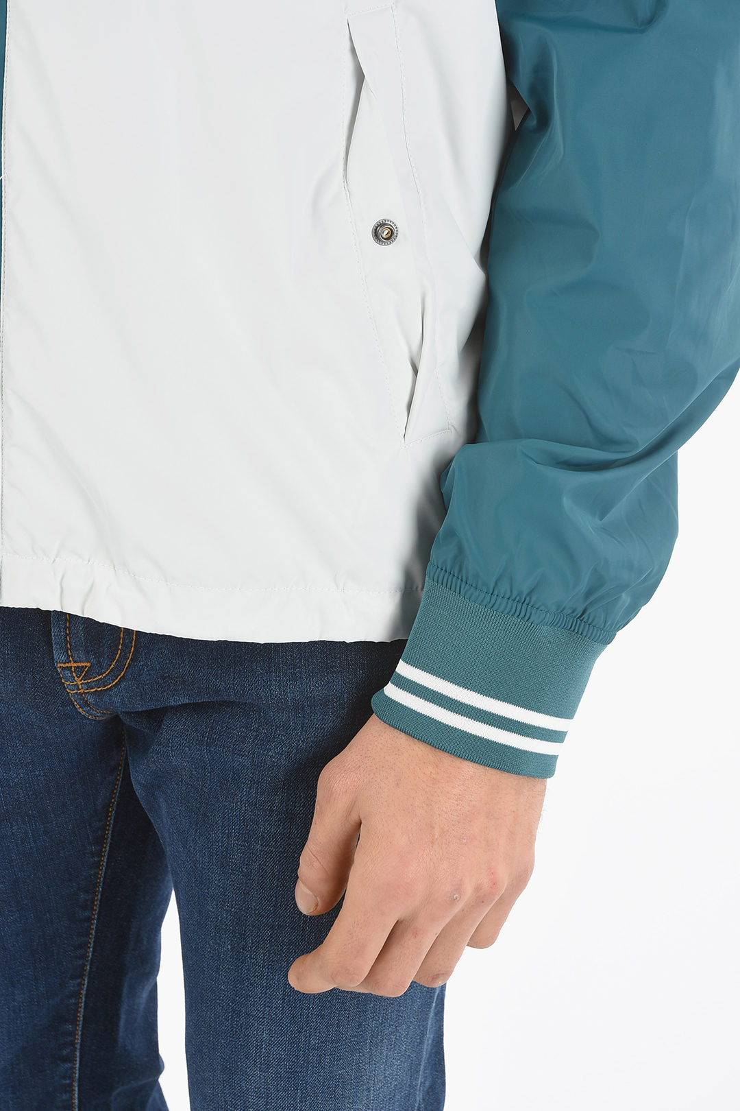 Woolrich PENN-RICH Two-Tone Hooded Windbreaker men - Glamood Outlet