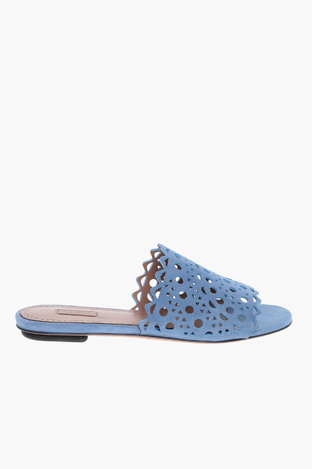 Alaia Perforated Suede VIENNE Sliders women - Glamood Outlet