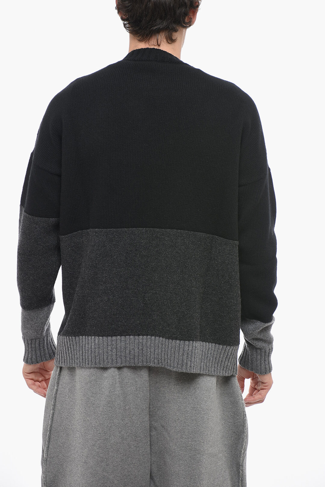 Off-White PERMANENT Virgin Wool COLOR BLOCK Pullover men - Glamood Outlet