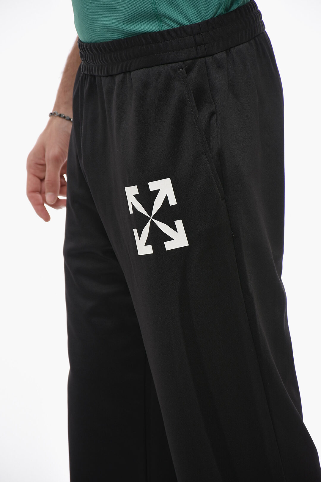 Off-White PERMANENT Zipped Pocket SINGLE ARROW Track Pants men ...