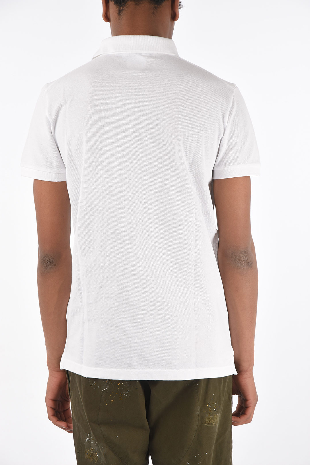 Dsquared2 pique' 3 buttons Polo shirt with side print logo men ...