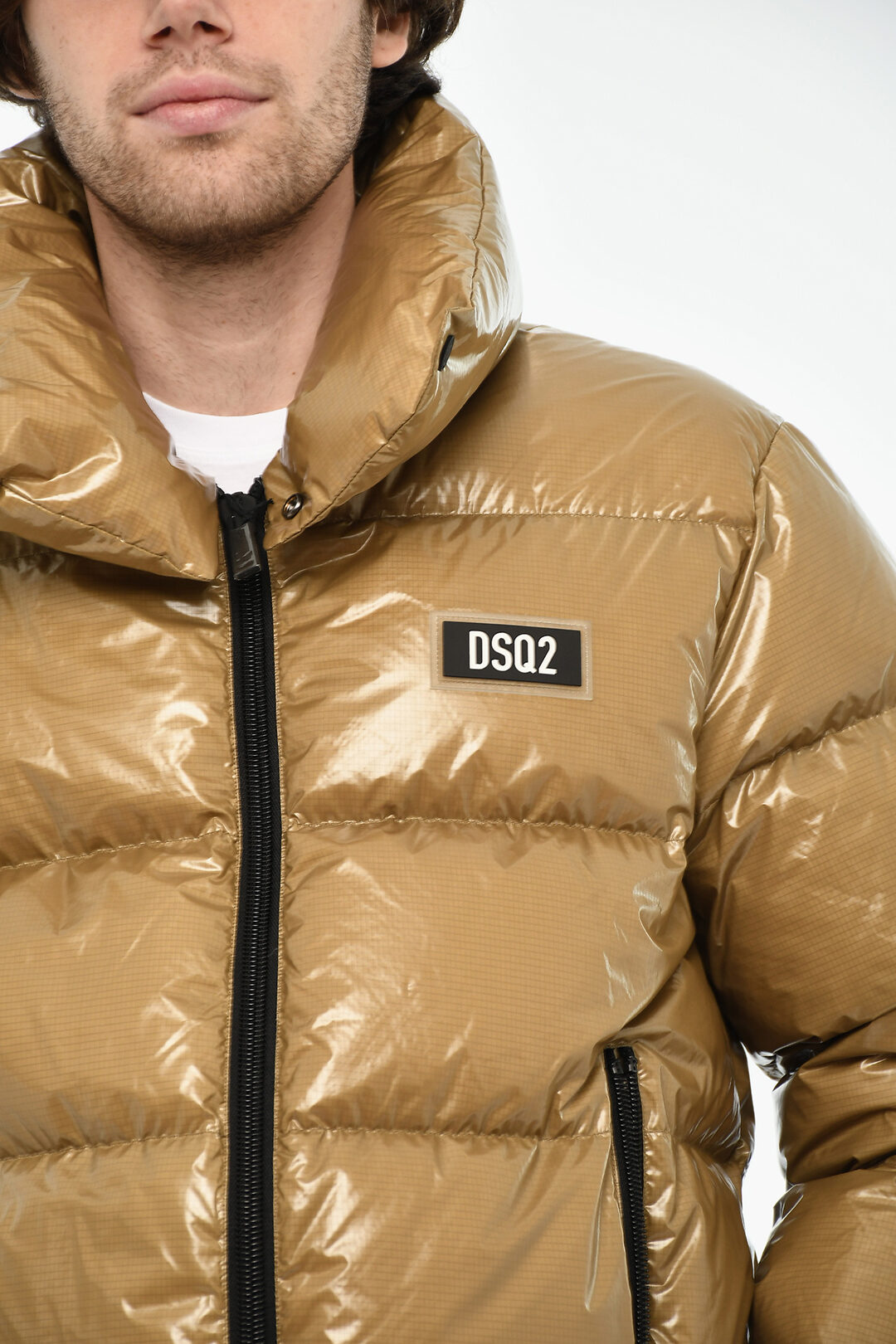 Dsquared2 Piumino in Nylon a Quadri Rip Stop Con Monogram uomo ...