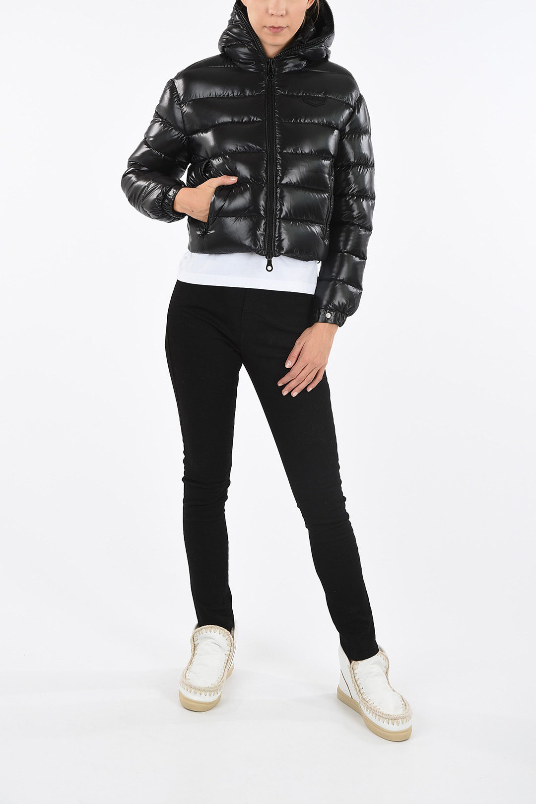 Duvetica Piumino MATAR Crop con Zip Frontale donna - Glamood Outlet