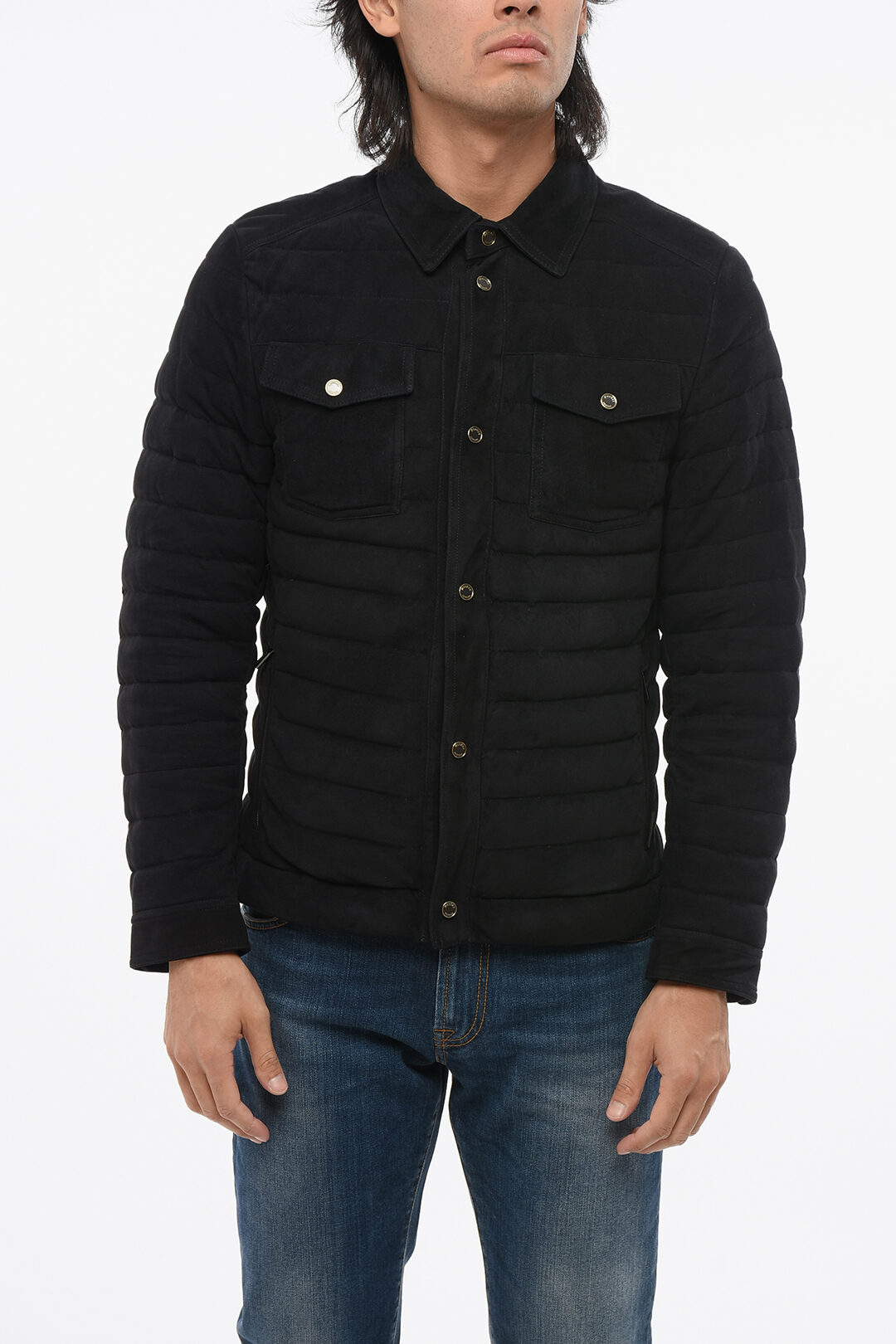 Moorer Piumino Trapuntato CRESPI in Eco-Suede uomo - Glamood Outlet
