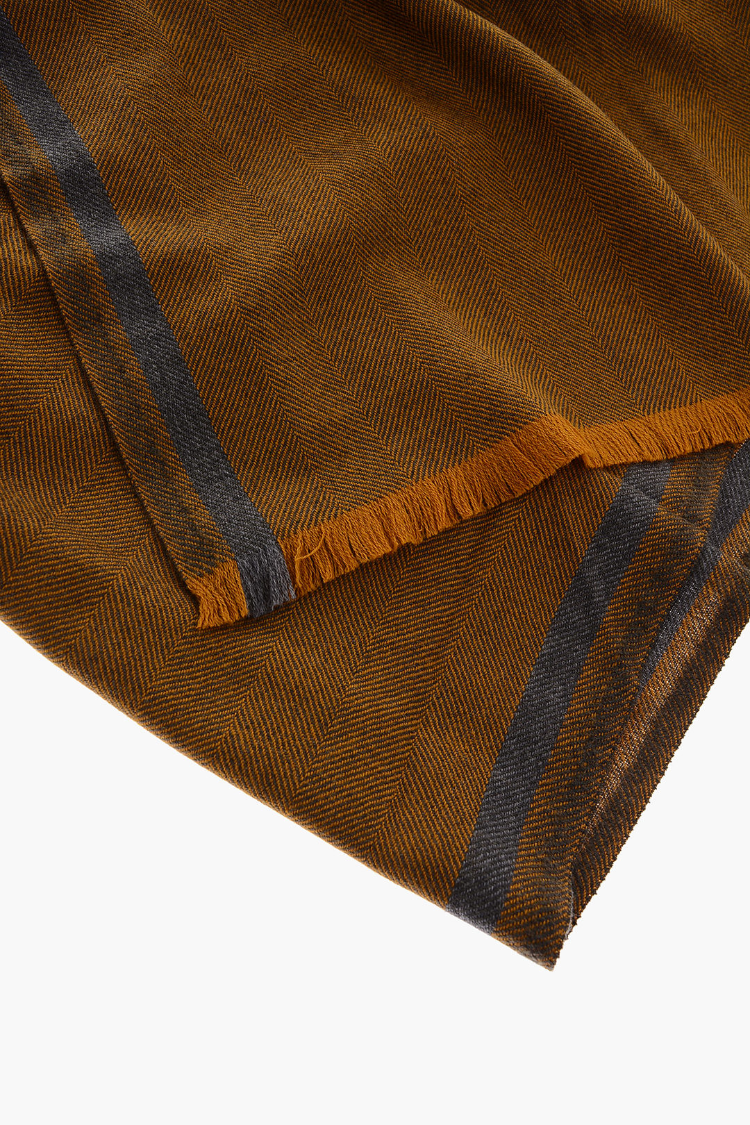 Corneliani Plain Herringbone Virgin Wool Scarf men - Glamood Outlet