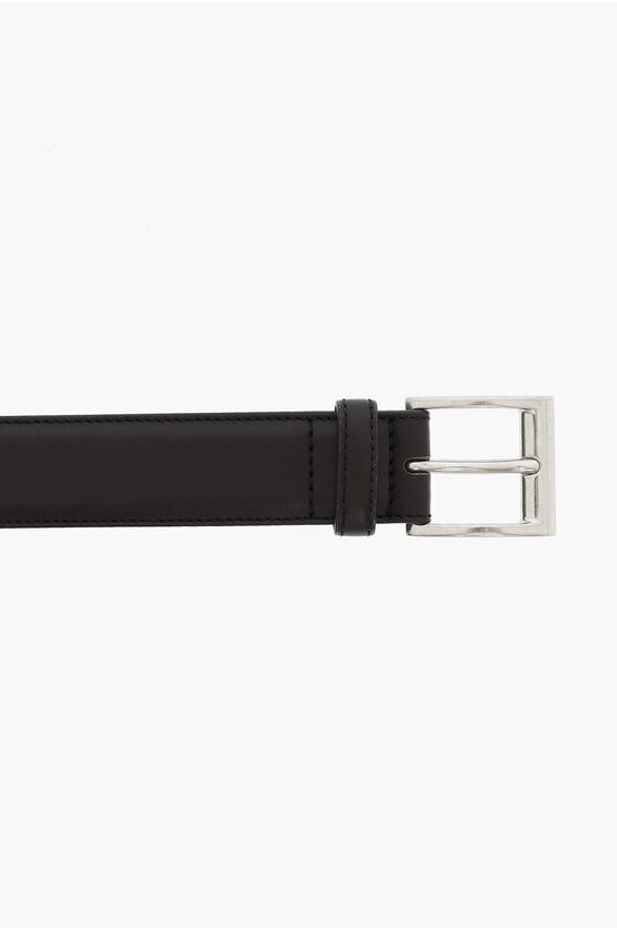 Bottega Veneta Plain Leather FRENCH Belt men - Glamood Outlet