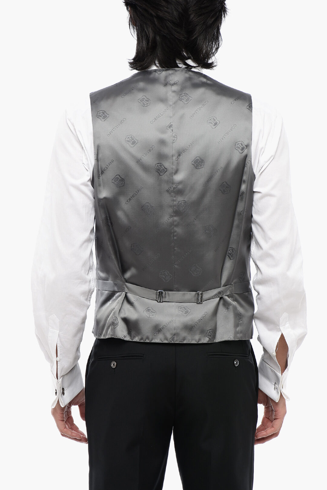 Corneliani Plant Motif Silk ACADEMY CERIMO Waistcoat men - Glamood Outlet