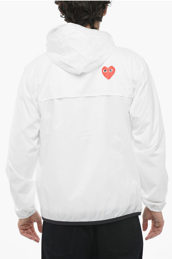 Comme Des Garçons PLAY K-WAY X CDG Hooded Nylon Windbreaker men ...