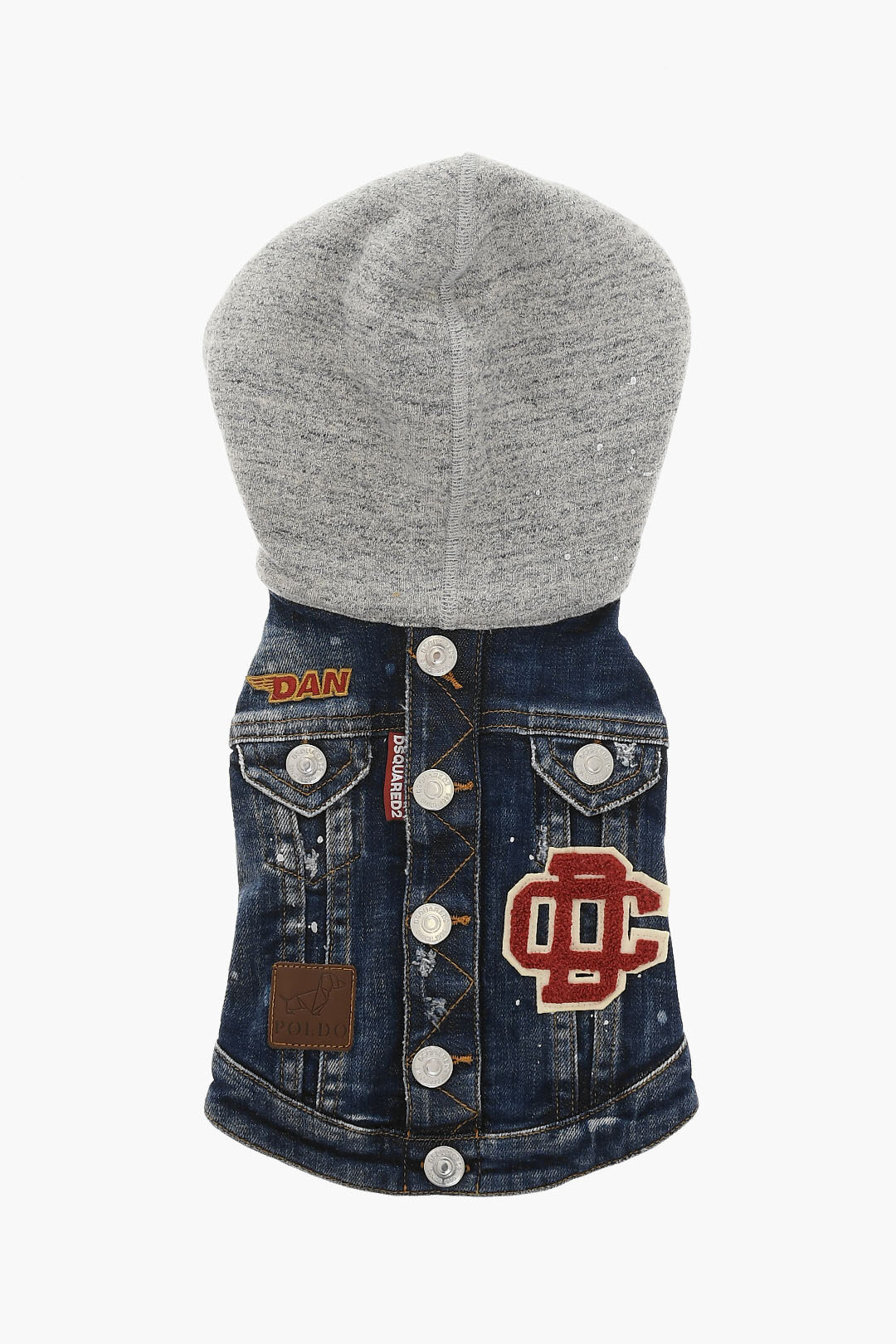 Dsquared2 POLDO Doggy Denim Jacket with Patches unisex men women ...