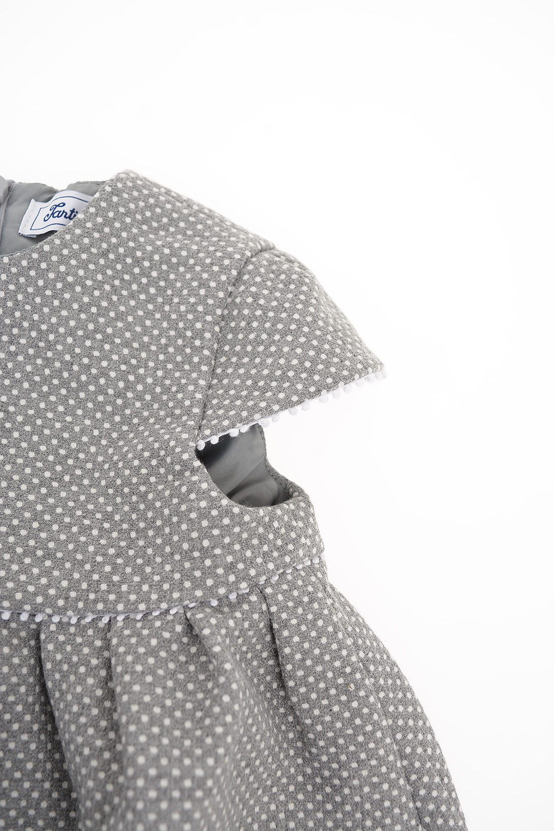 Tartine et Chocolat Polka Dots Dress with Zip Back Closure girls ...