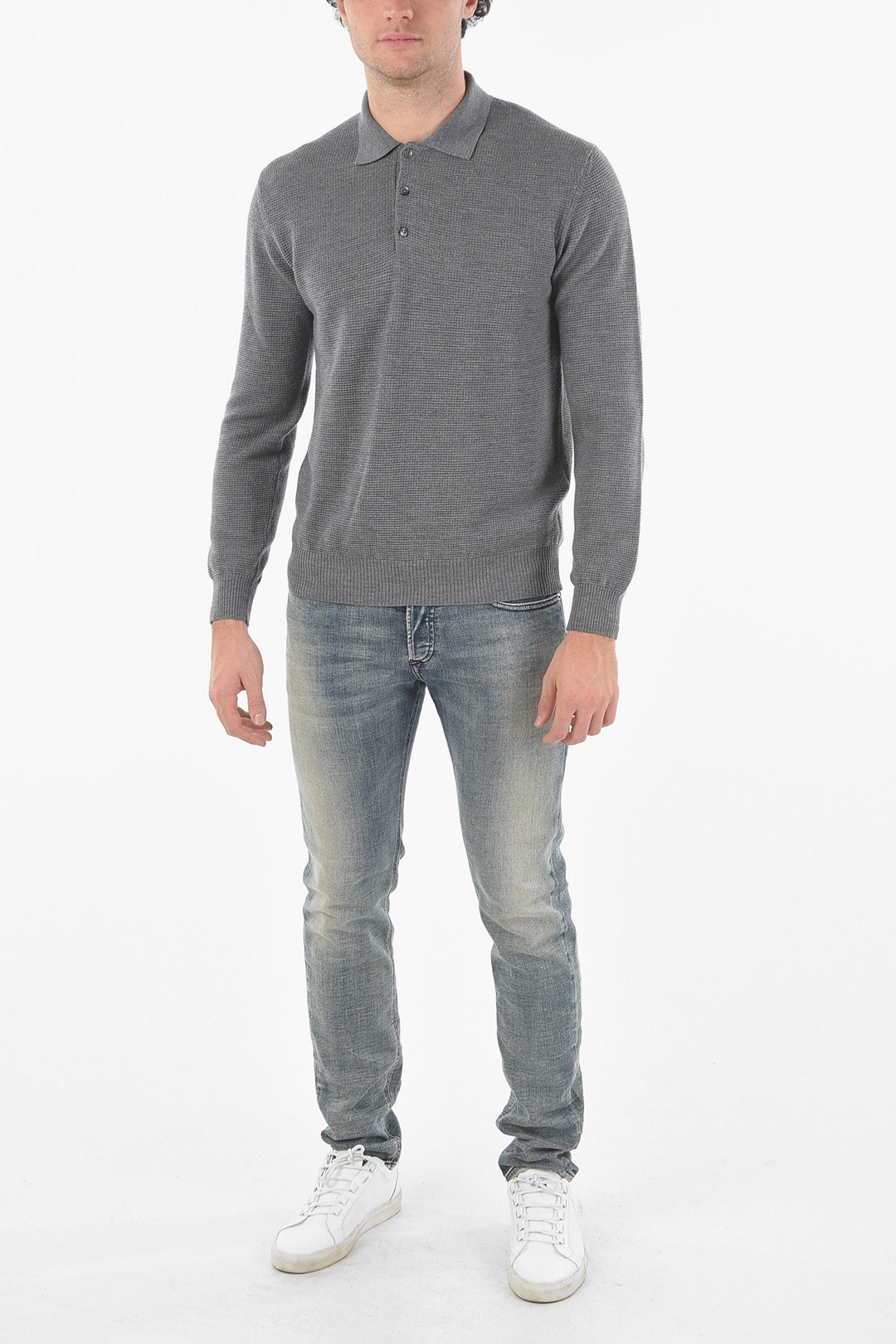 Altea Polo Neck Wave Point Sweater men - Glamood Outlet
