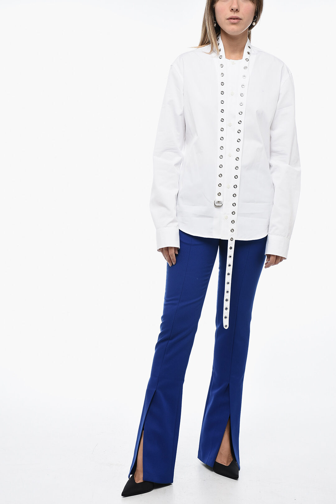 Off-White Popli Shirt with Eyelets Collar women - Glamood Outlet