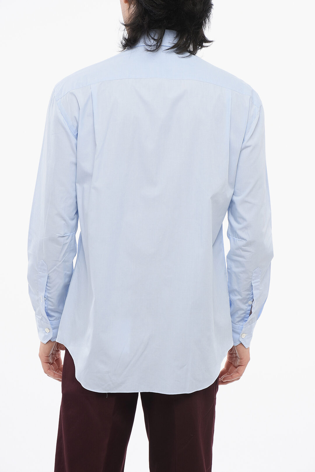 Salvatore Piccolo Poplin Cotton ALBERTO Shirt with Breast Pocket men ...