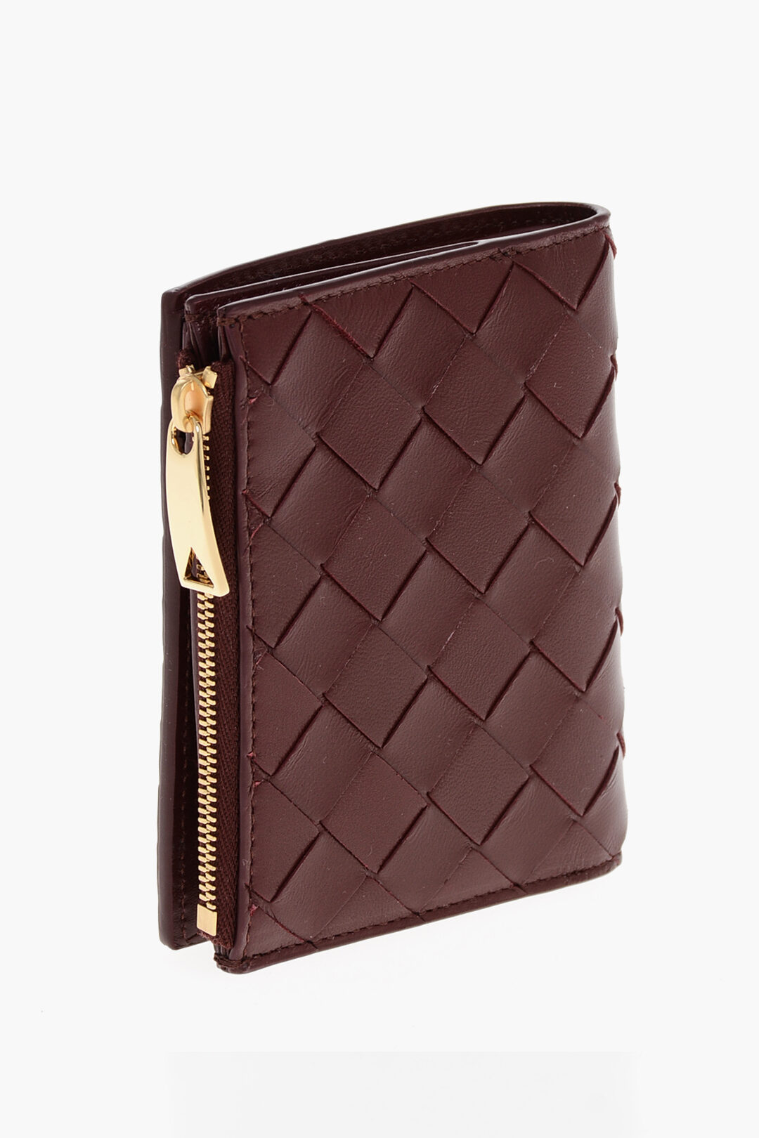 Bottega Veneta Portafogli Bifold in Nappa Intrecciata donna - Glamood ...