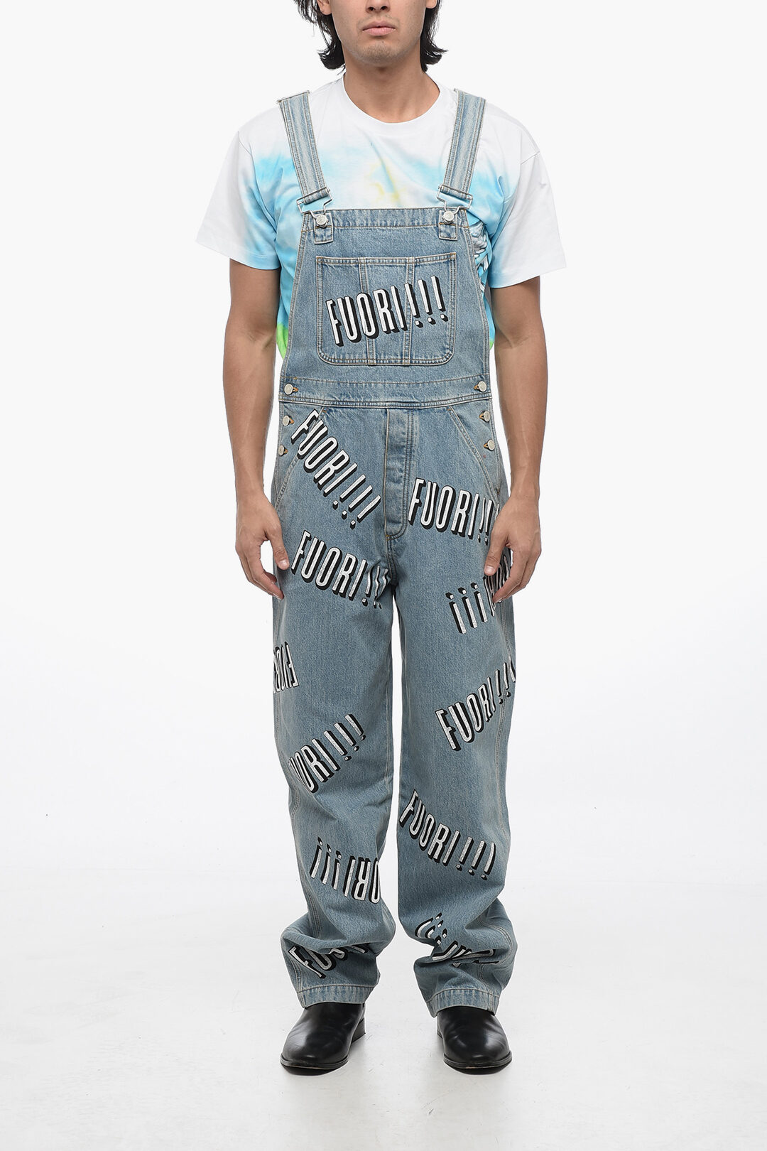 Gucci Printed Denim Overalls FUORI! men - Glamood Outlet